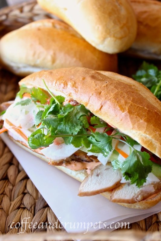 Banh Mi Ga ~ Vietnamese Chicken Sandwich