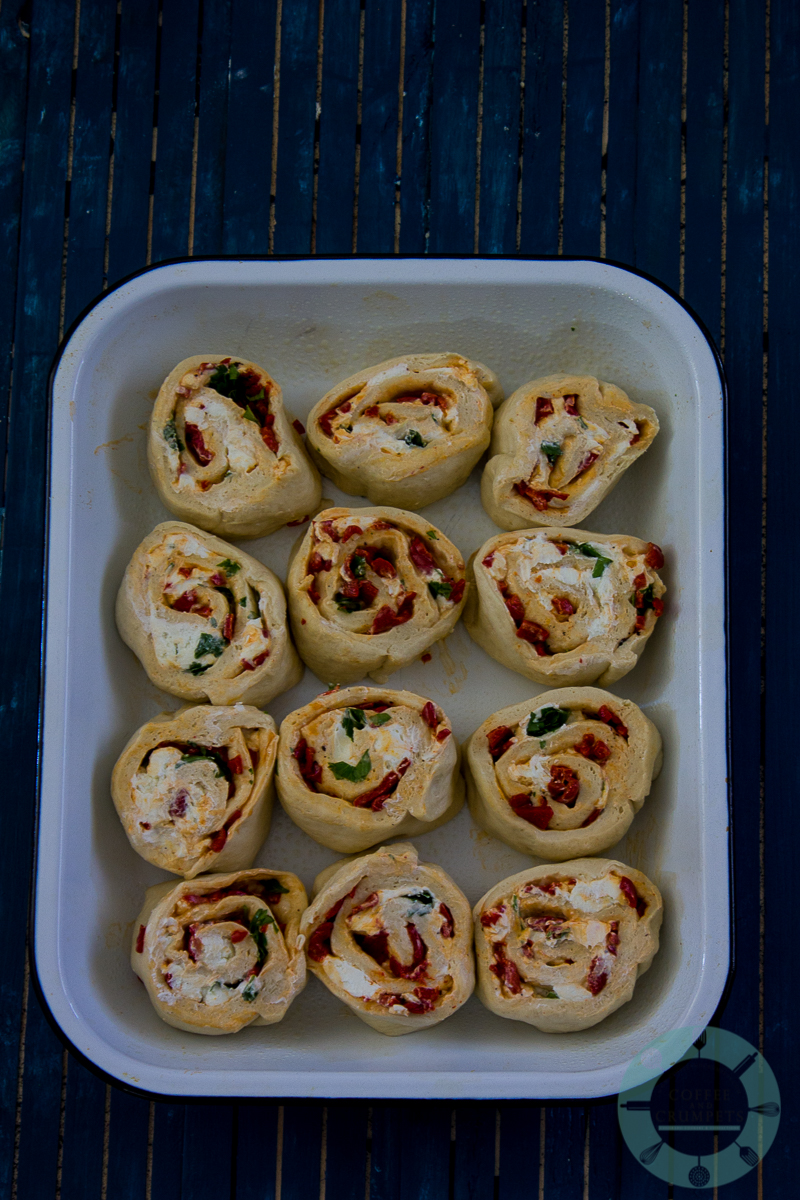 Piquillo Pepper and Goat Cheese Rolls - Coffee and Crumpets